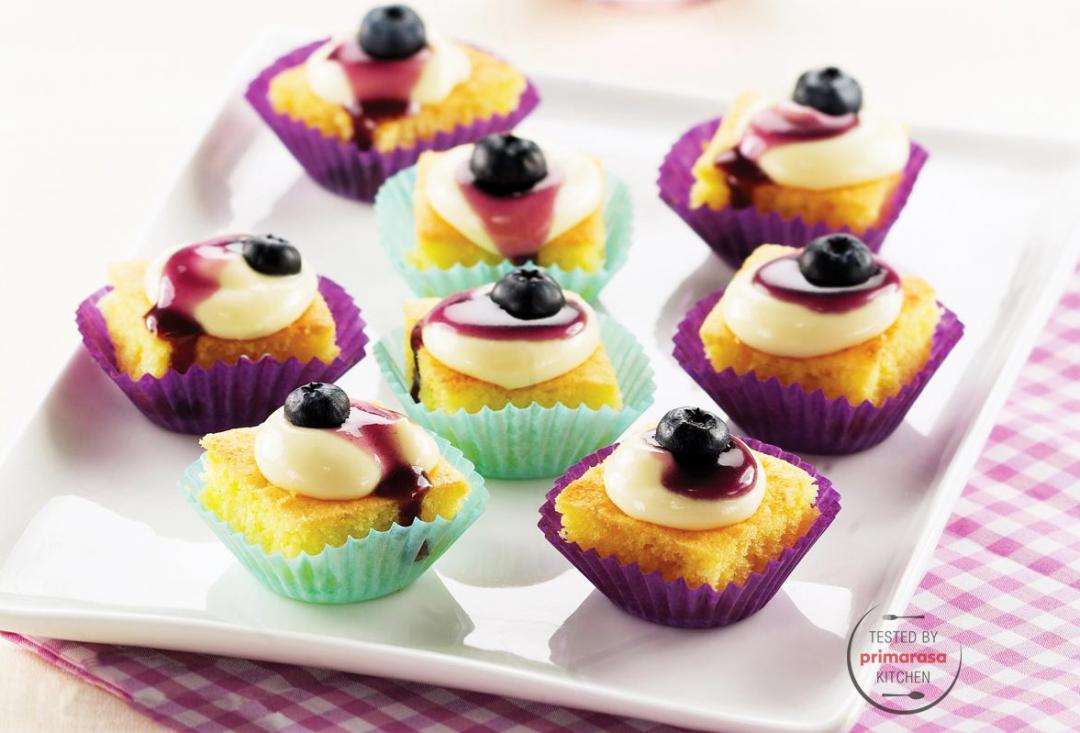 Resep Mini Blueberry Cheesecake
