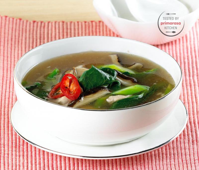 Resep Sup Kailan Jamur