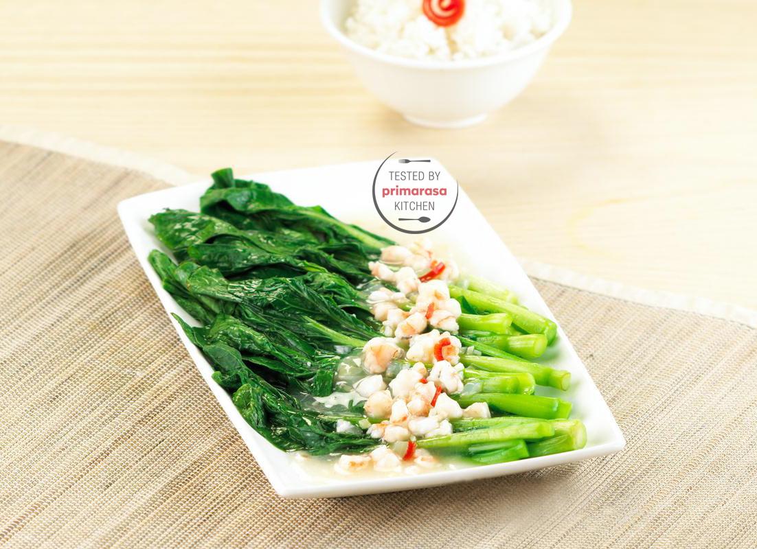 Resep Baby Caisim Saus Udang