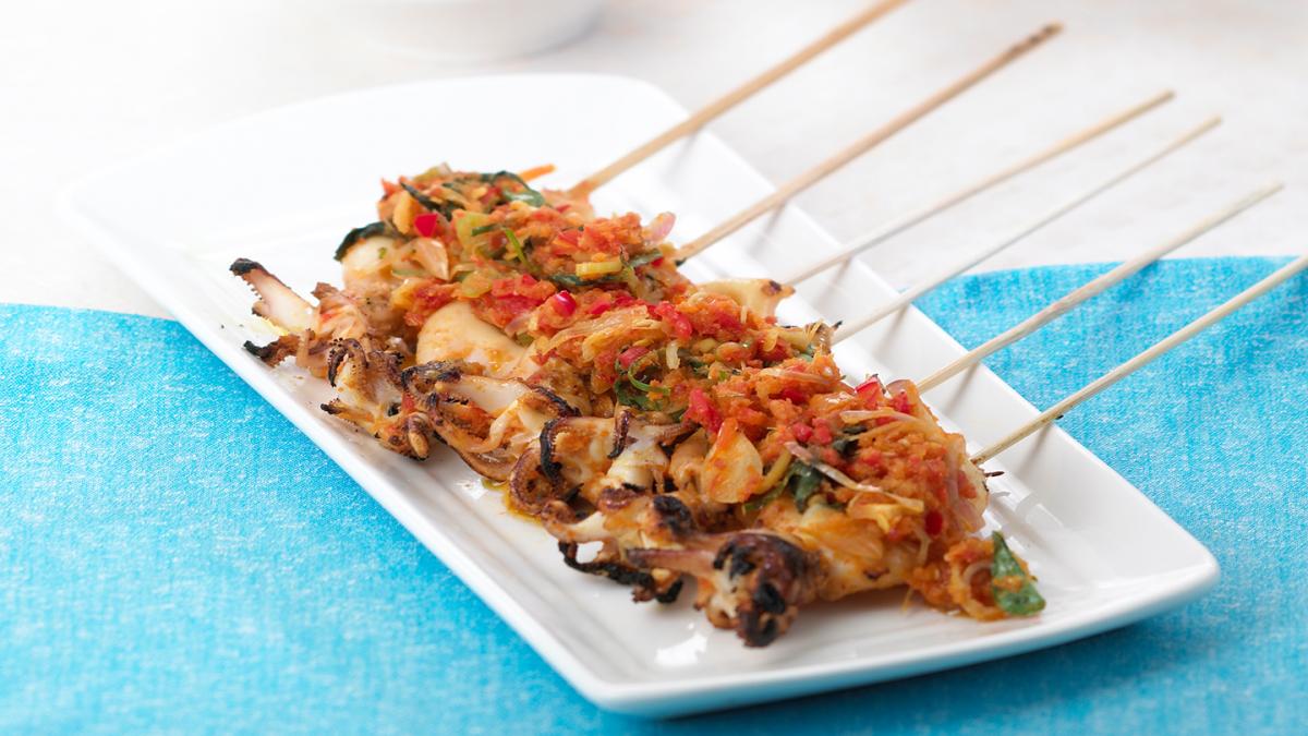 Resep Satai Cumi Bumbu Rica